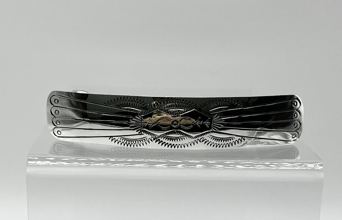 Large Sterling Silver Barrette – McKees’s Indian Store