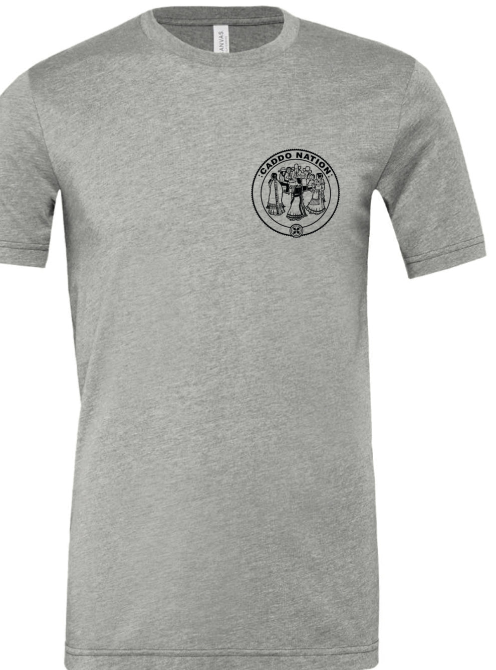 Caddo Nation Adult Tee Heather Athletic Grey – McKees’s Indian Store